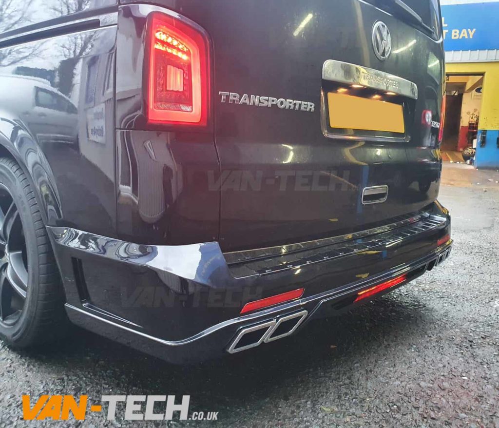 VW Transporter T5.1 fitted with our new Rear Bumper Styling kit