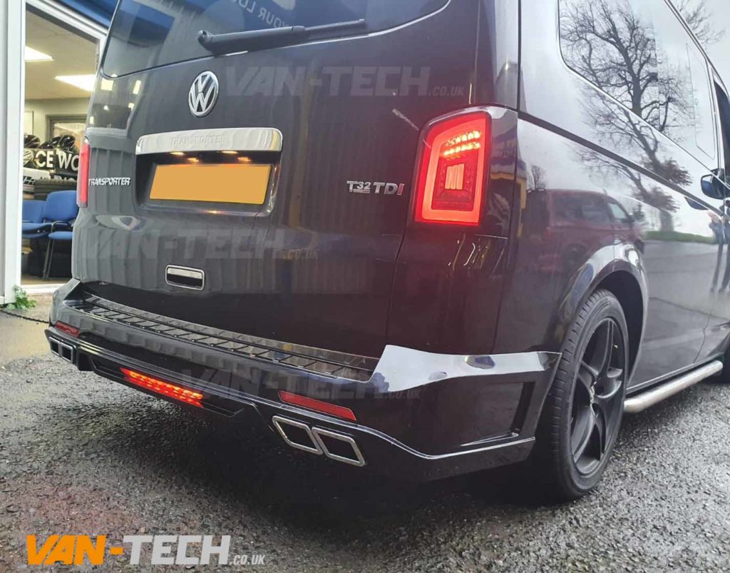 VW Transporter T5.1 fitted with our new Rear Bumper Styling kit
