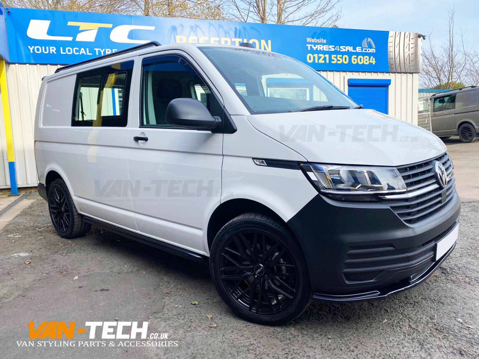 VW T6 T6.1 Side Bars Black Sportline O.E Style SWB LWB