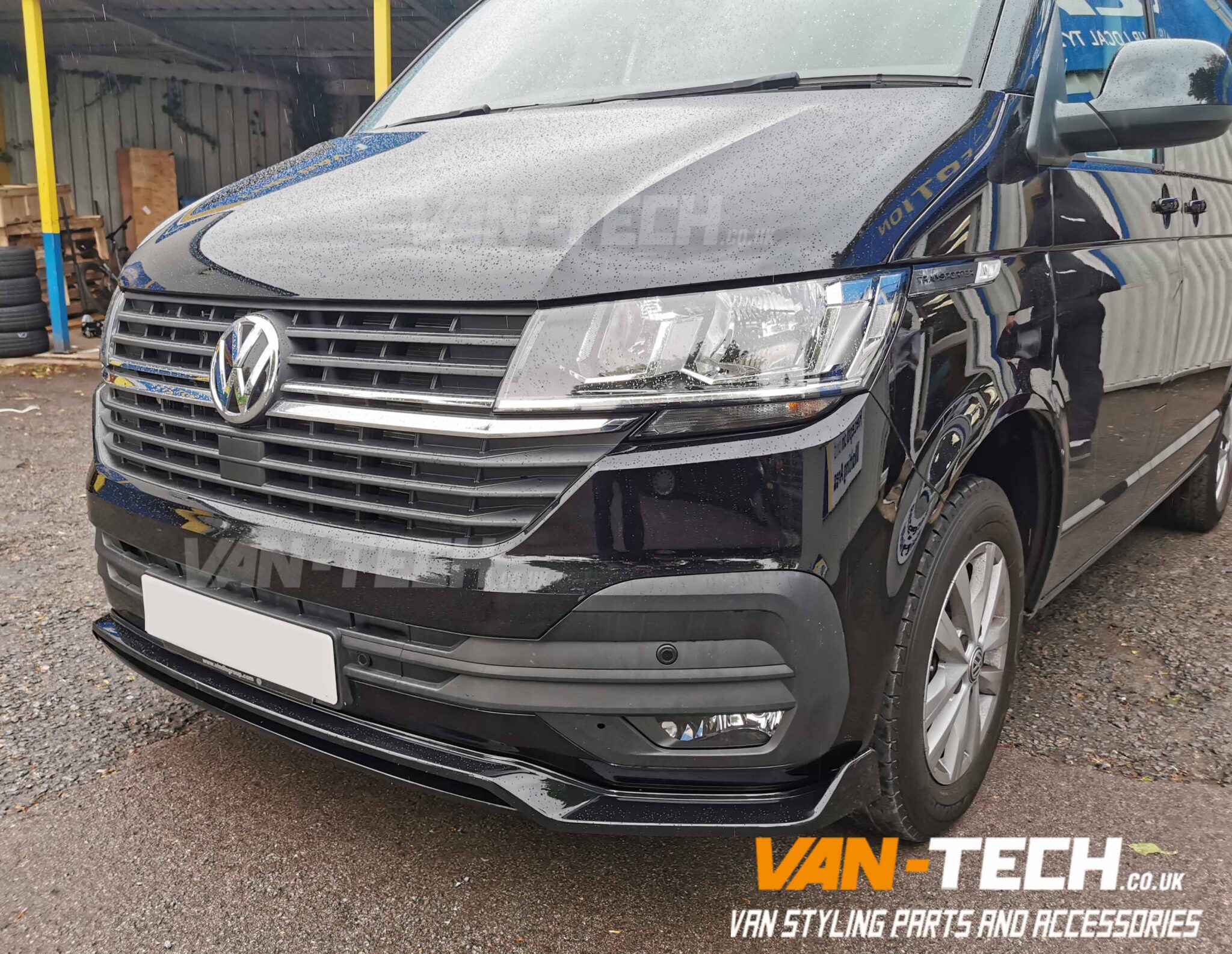 Van-Tech VW T6.1 Front Spoiler / Splitter fits Standard Bumper