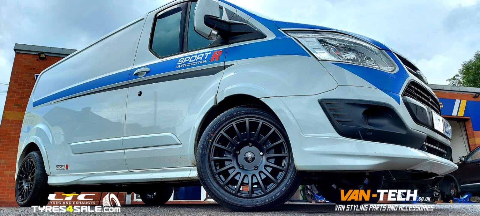 JBW TMS Alloy Wheels Ford Transit Van Black 18