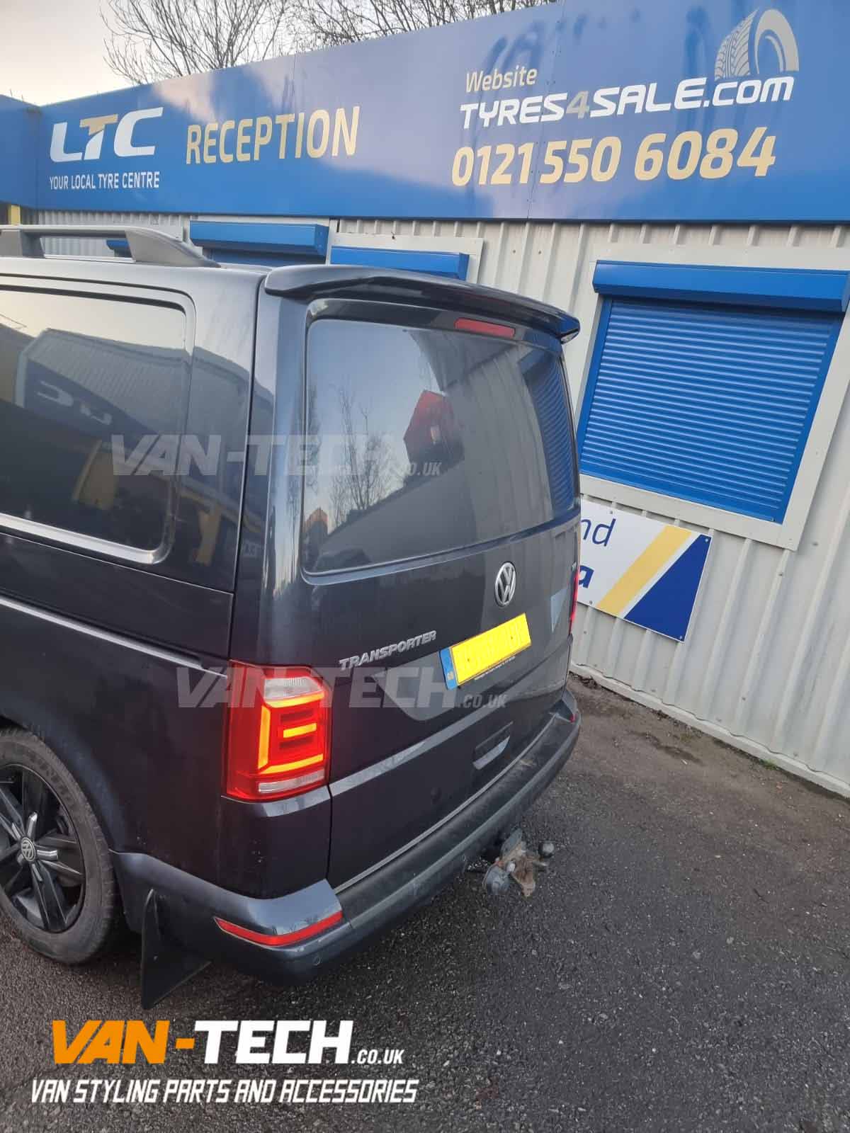 VW Transporter T6 Side Bars, Roof Rails and Tailgate Rear Spoiler!