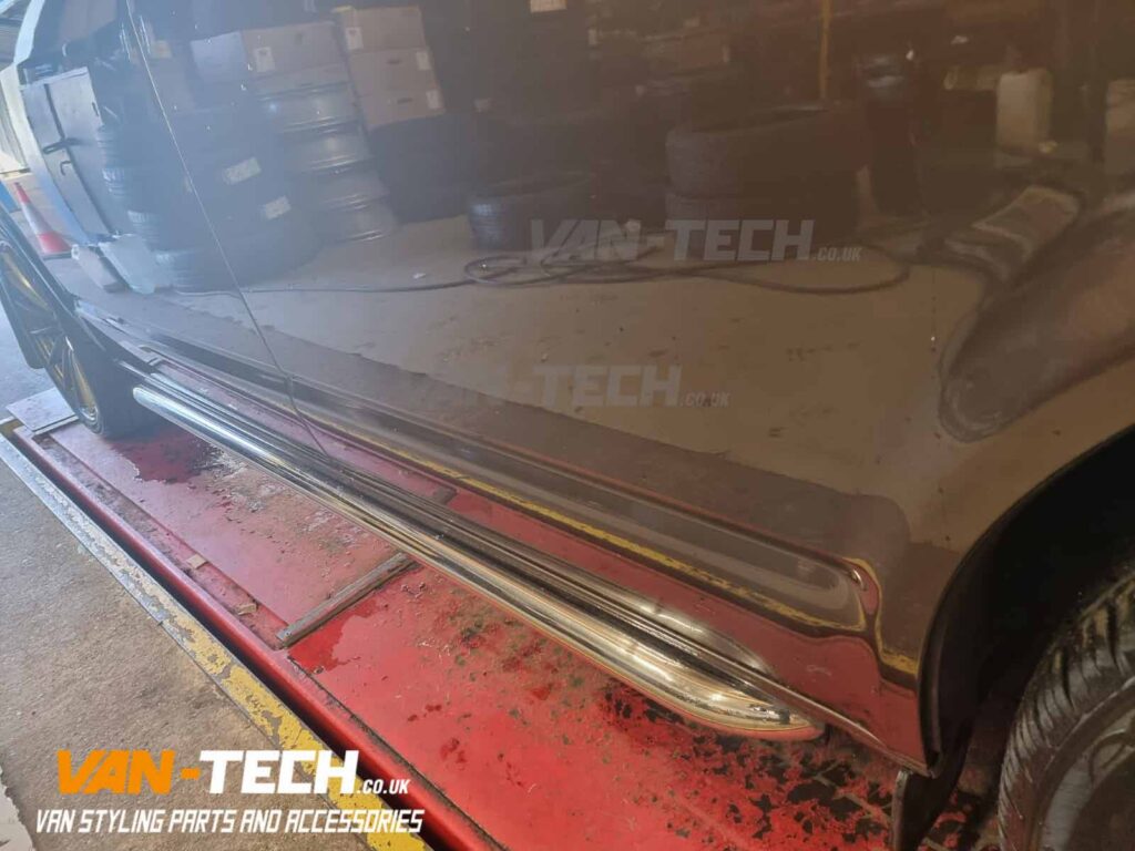 VW Transporter T5 Stainless Steel Sportline Style Side Bars
