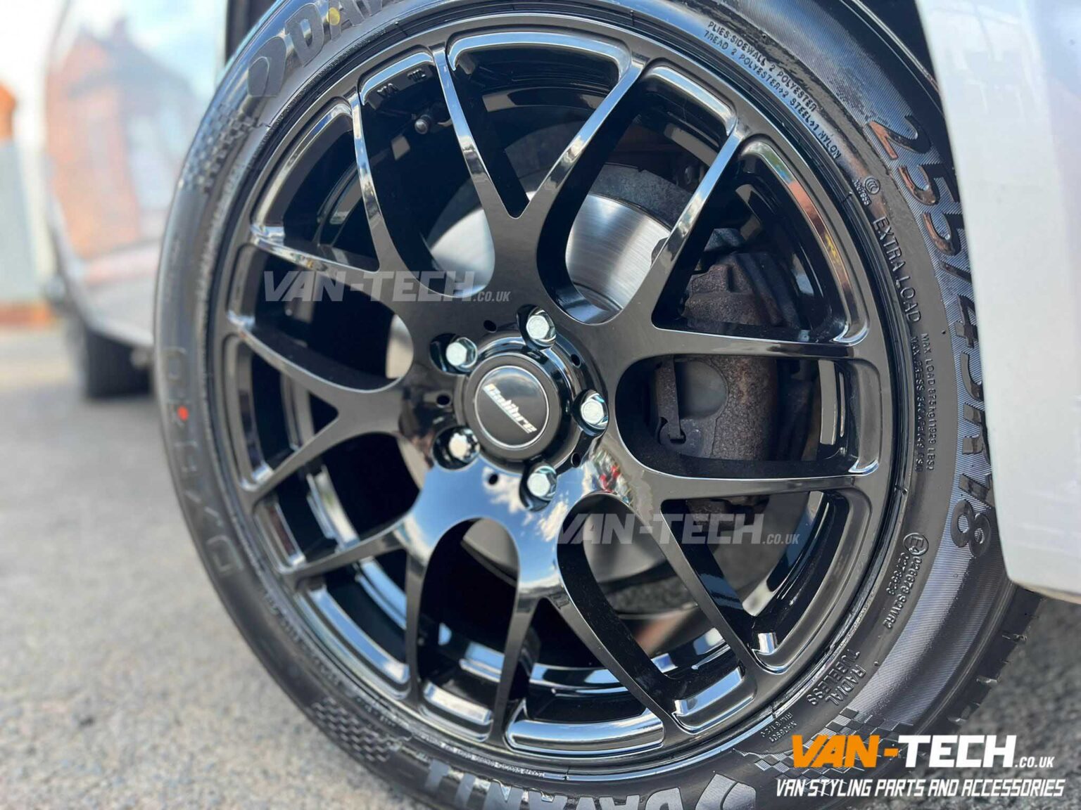 VW T5 T5.1 T6 Calibre Exile-R 18" Alloy Wheels Gloss Black