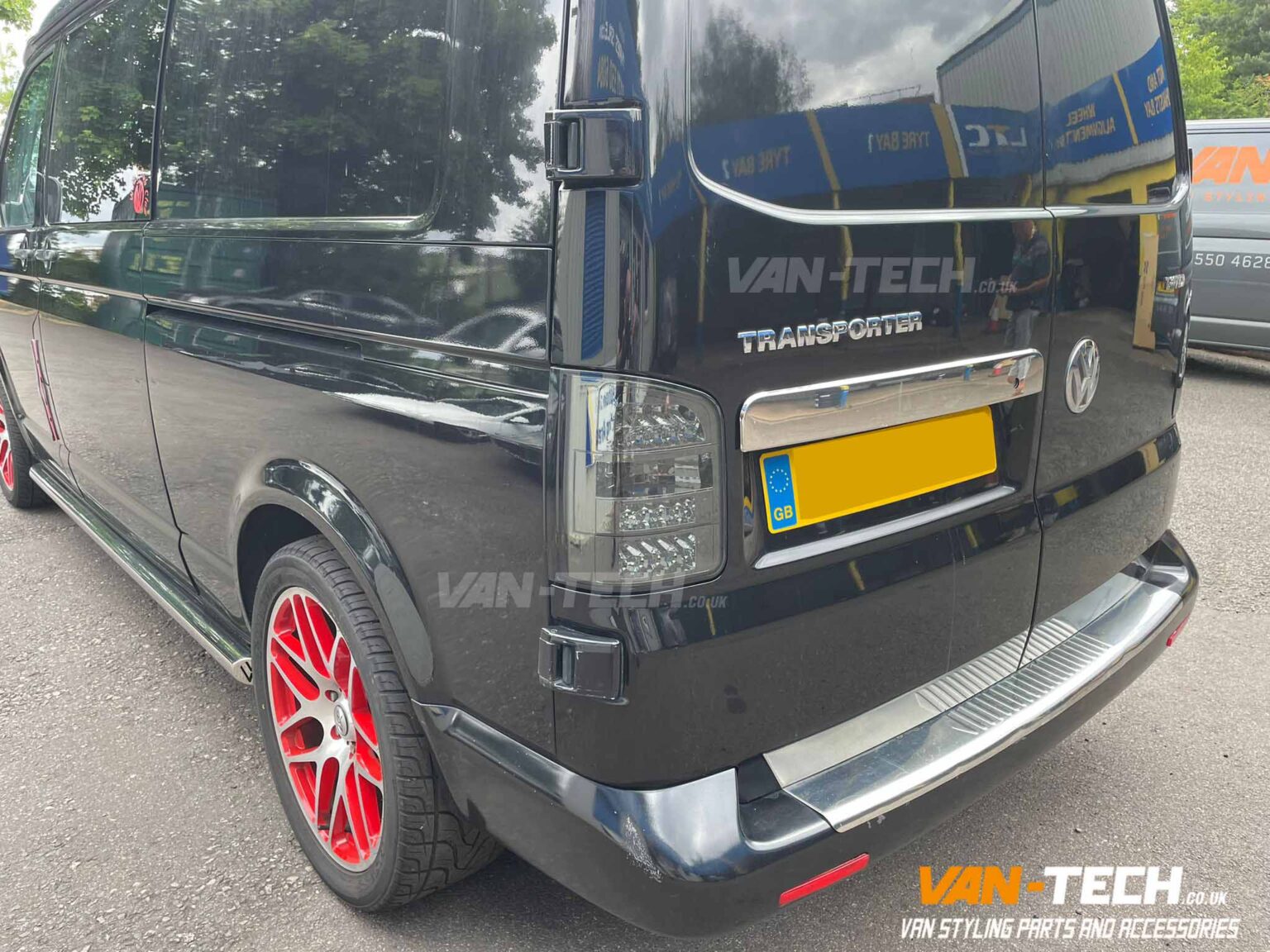 VW Transporter T5 to T5.1 Front End Conversion, Rear Lights and Spoiler