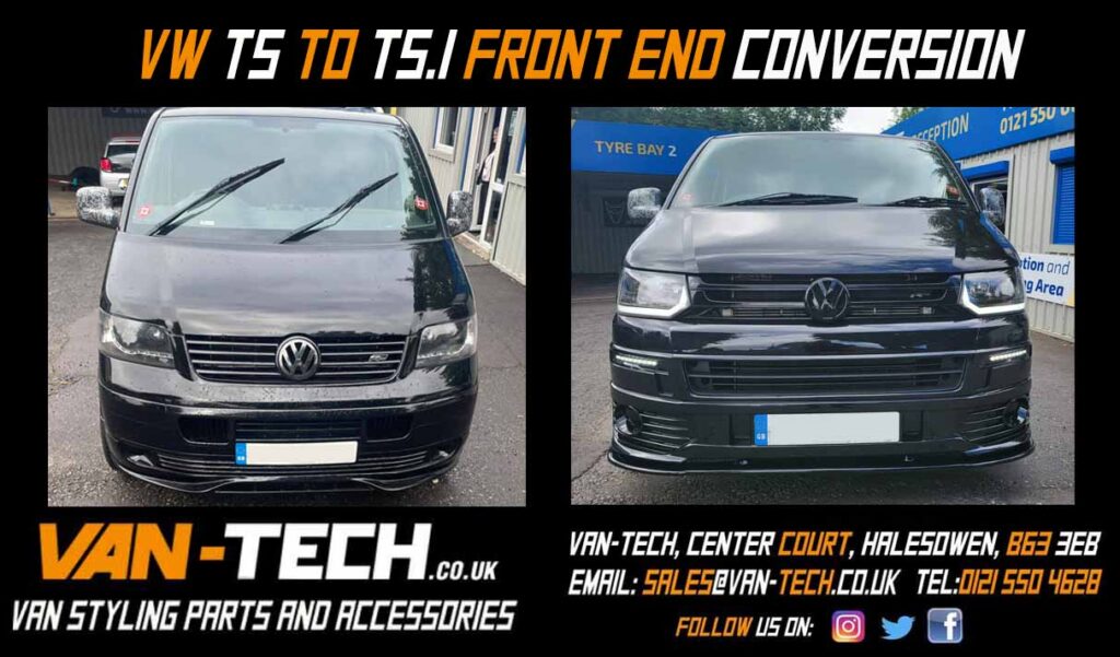 Van-Tech VW Transporter T5 to T5.1 Front End Conversion kit