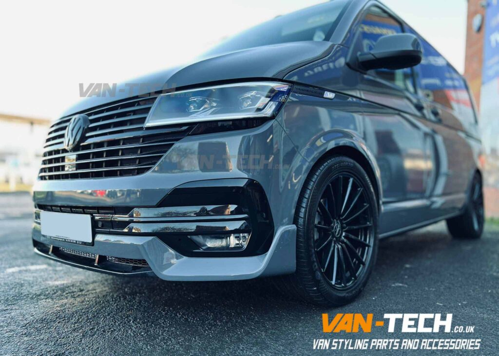 VW Transporter T6.1 V-Line Front Bumper Extension Spoiler