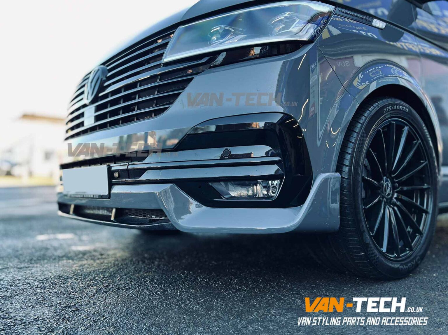 VW Transporter T6.1 V-Line Front Bumper Extension Spoiler