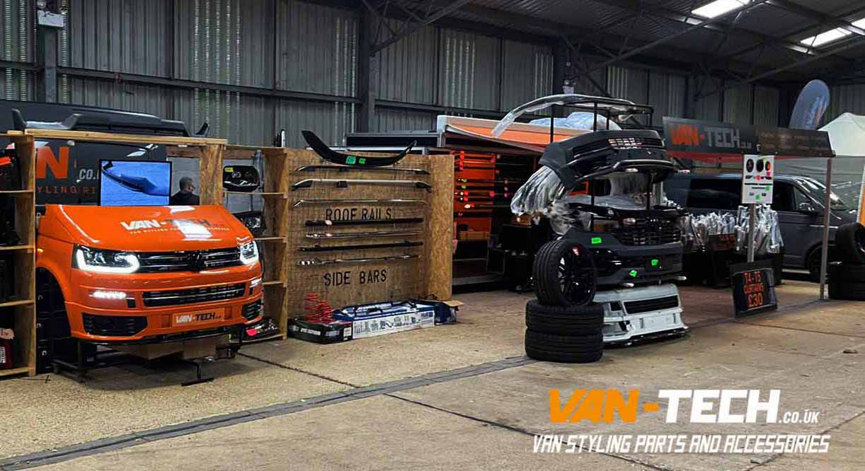 Van-Tech are setting up our Trade stand for a busy Weekend at Busfest ...