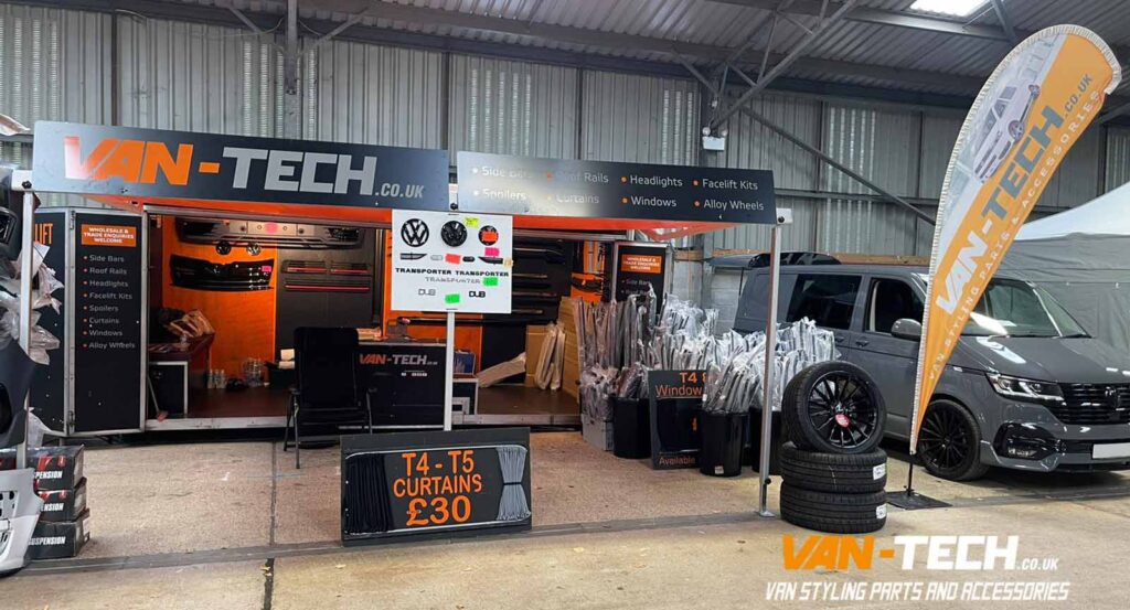 Van-Tech are setting up our Trade stand for a busy Weekend at Busfest