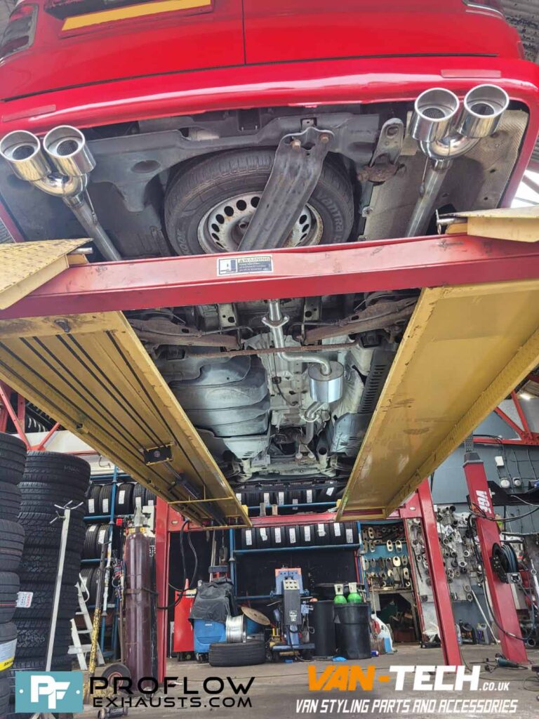 Proflow VW Transporter T5.1 Custom Exhaust Stainless Steel Mid/ Rear