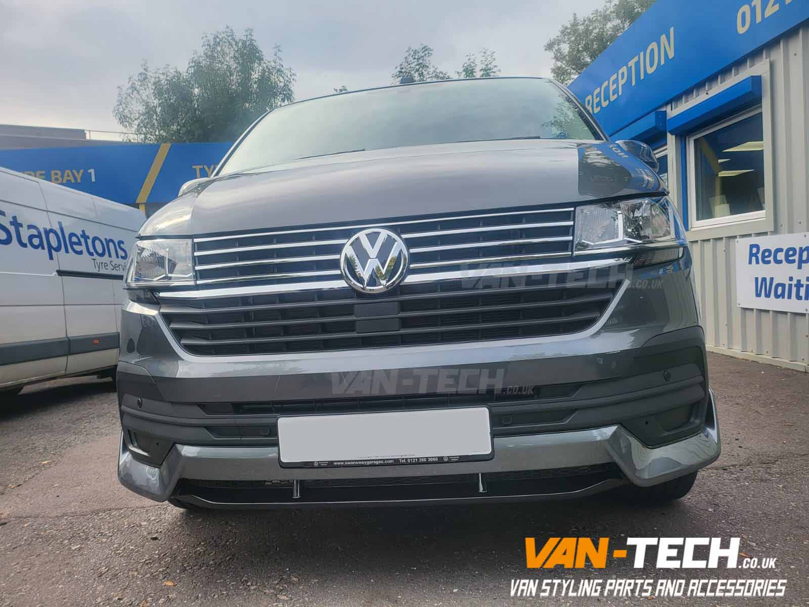 VW Transporter T6.1 Parts and Accessories V-line Front Bumper Extension ...