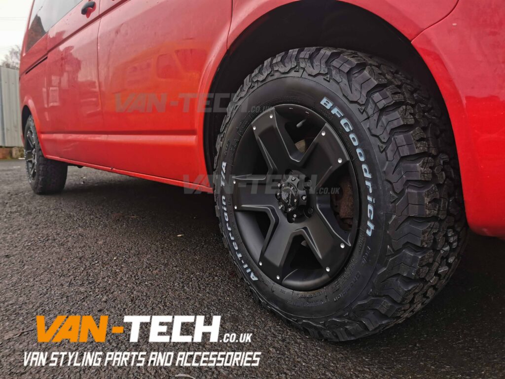 VW Transporter T5 T5.1 Tomahawk Outlaw X 17″ Swamper Alloy Wheels