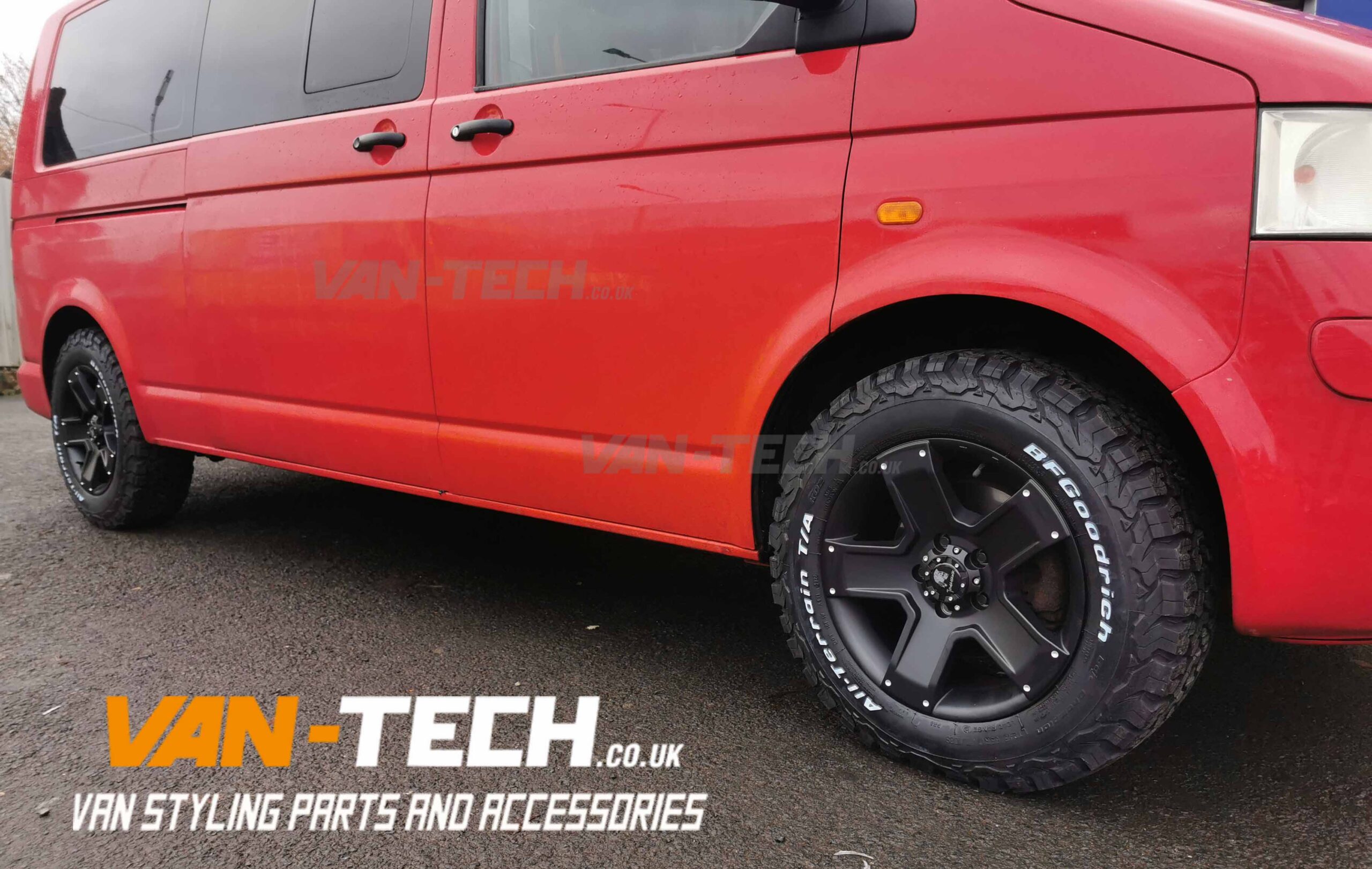 VW Transporter T5 T5.1 Tomahawk Outlaw X 17″ Swamper Alloy Wheels and ...