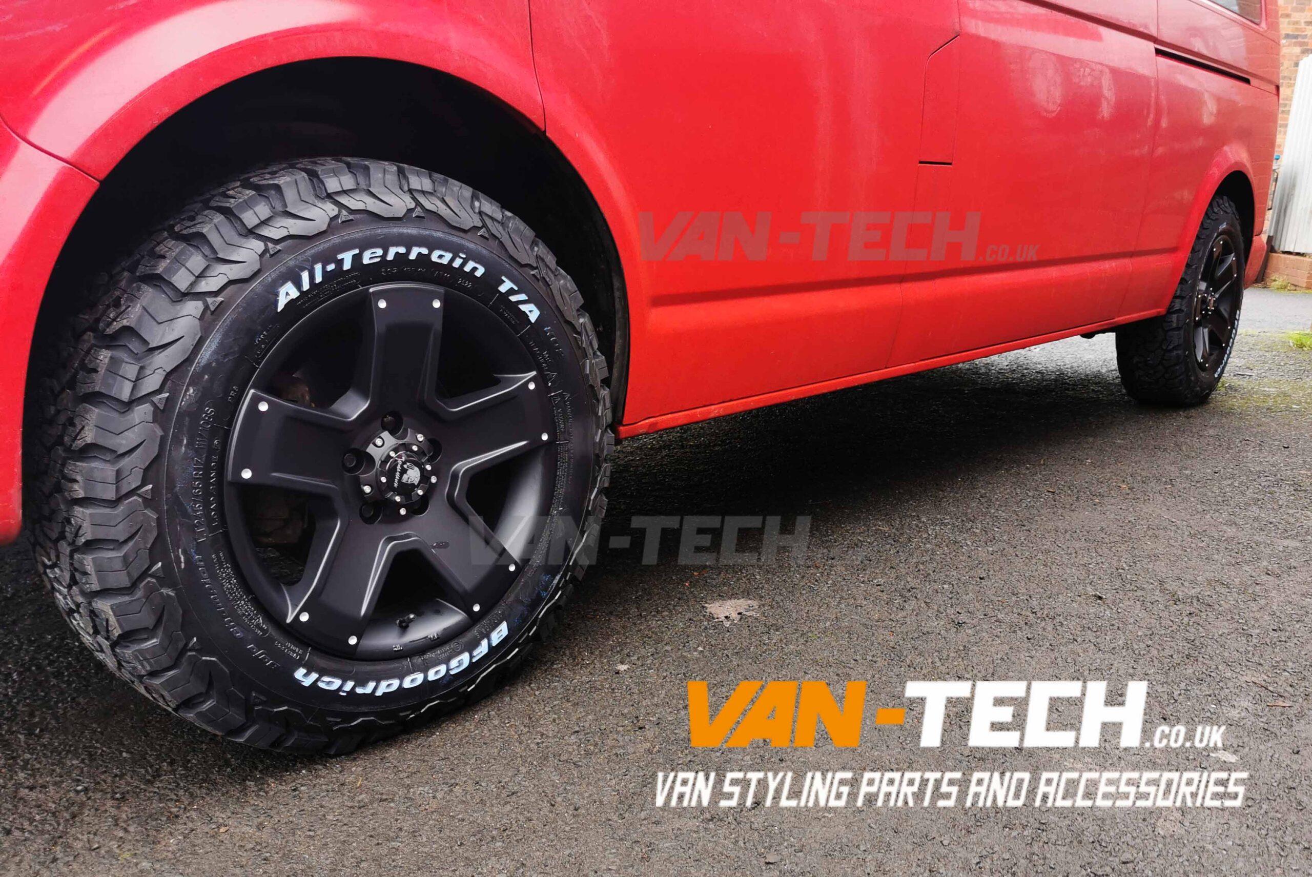 VW Transporter T5 T5.1 Tomahawk Outlaw X 17″ Swamper Alloy Wheels and ...