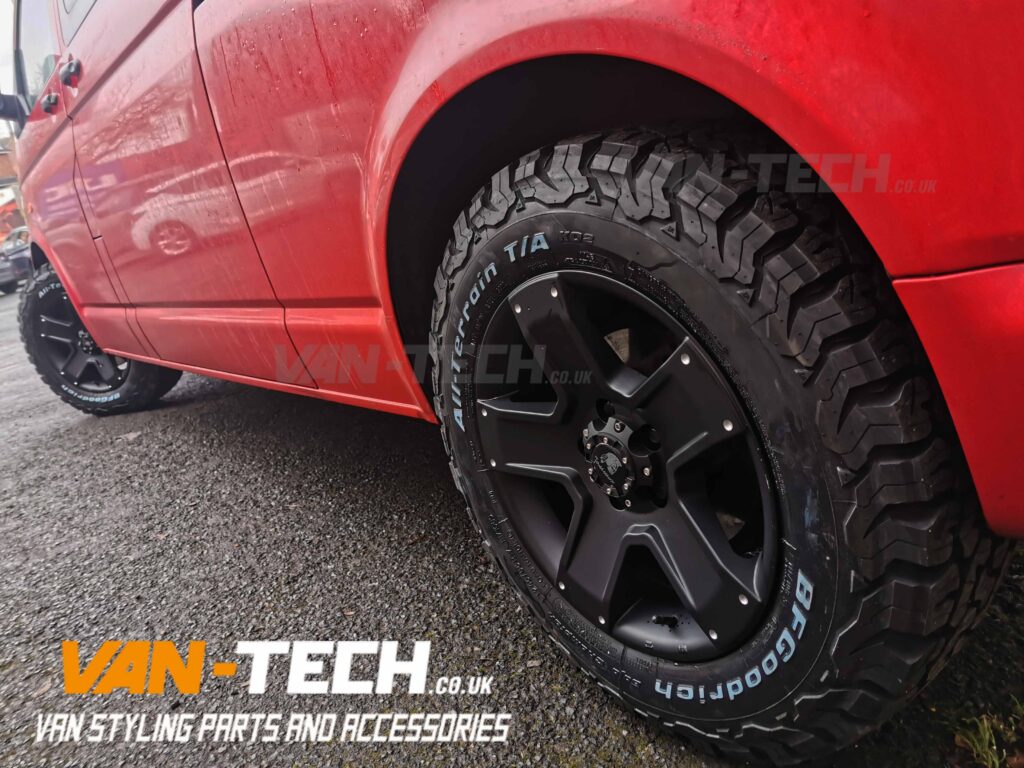VW Transporter T5 T5.1 Tomahawk Outlaw X 17″ Swamper Alloy Wheels and ...