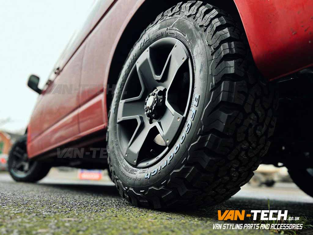 VW Transporter T5 T5.1 Tomahawk Outlaw X 17″ Swamper Alloy Wheels and ...
