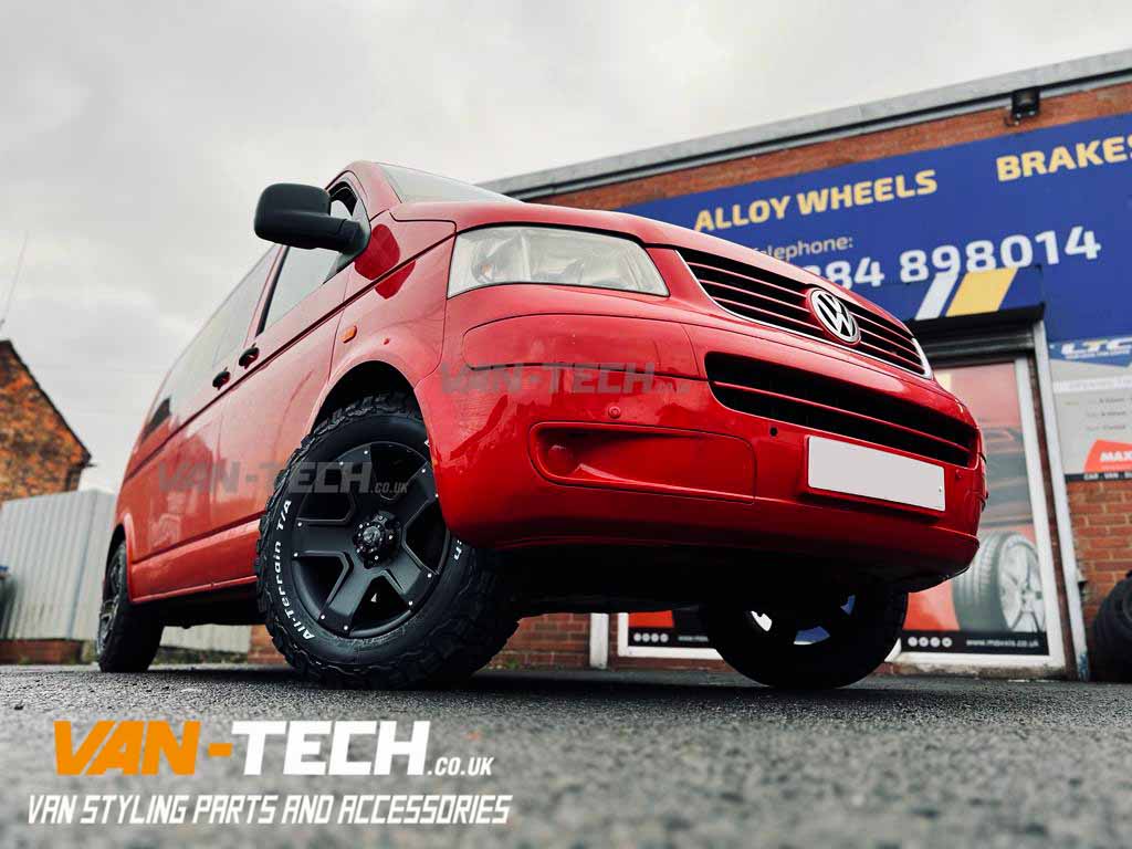 VW Transporter T5 T5.1 Tomahawk Outlaw X 17″ Swamper Alloy Wheels and ...
