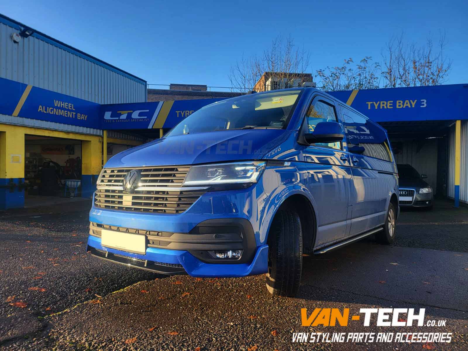 VW Transporter T6.1 Parts and Accessories Front V-Line Bumper Extension ...