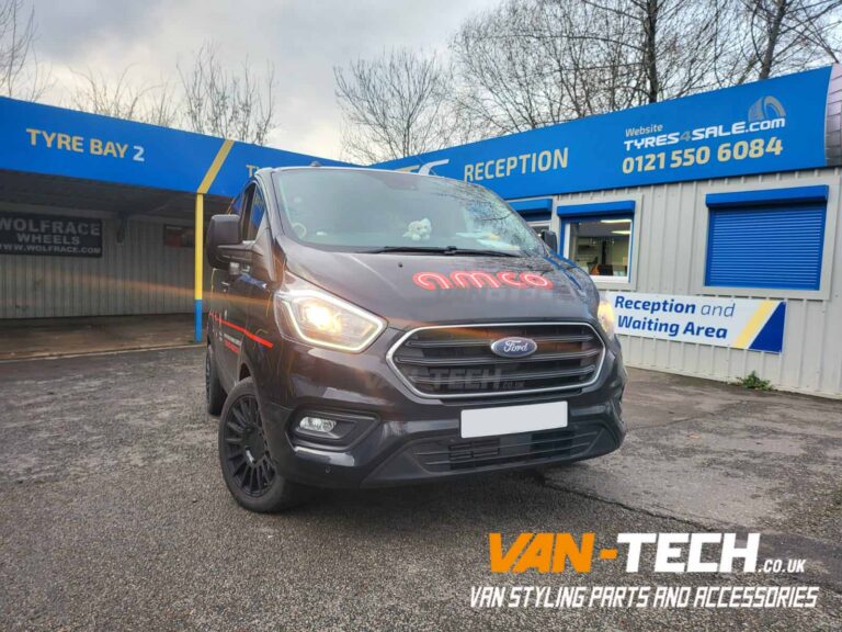 Ford Transit Custom Front Matte Black Grille fits model supplied and fitted