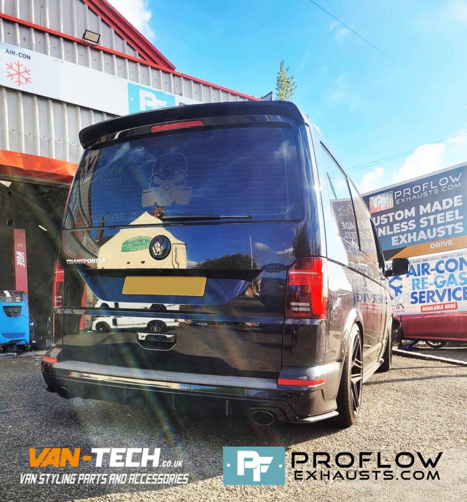 VW T6 T6.1 Transporter Stainless Steel Custom Exhaust System Twin ...