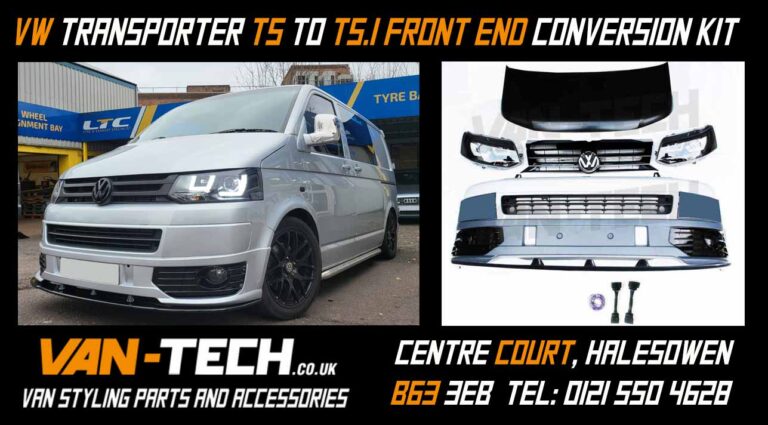 VW Transporter T5 to T5.1 Front End Conversion Styling Pack