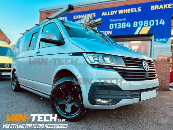 Tomahawk Outlaw Black Alloy Wheels 17" and Toyo Tyres for VW T6.1