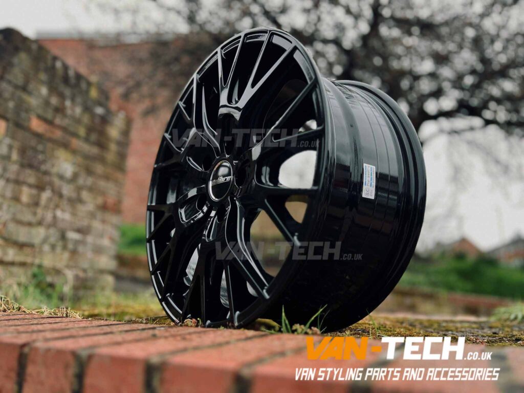 VW Transporter T6 61 Calibre Crusade Alloy Wheels 18″ Gloss Black