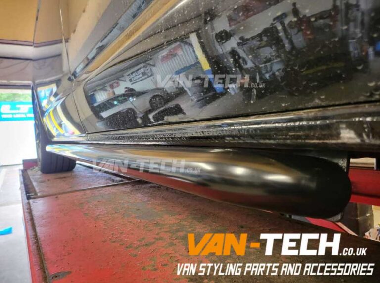 VW Transporter T6 T6.1 Side Bars Satin Black Sportline O.E Style SWB