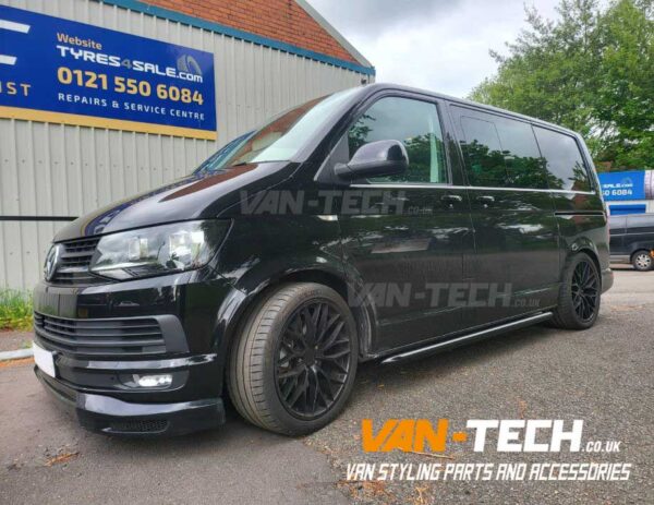 VW Transporter T6 T6.1 Side Bars Satin Black Sportline O.E Style SWB