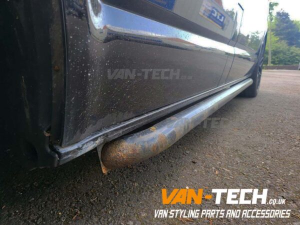 VW Transporter T6 T6.1 Side Bars Satin Black Sportline O.E Style SWB