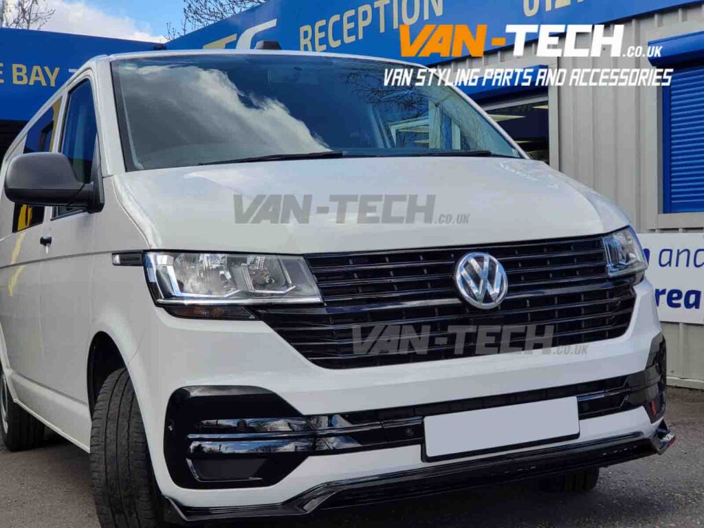 VW Transporter T6.1 Parts Front End Upgrade Kit - Gloss Black Grille ...