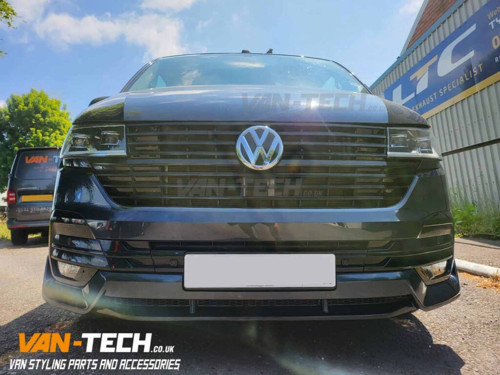 VW T6.1 Styling pack Badged Grille, Lower Bumper Inserts and V-Line