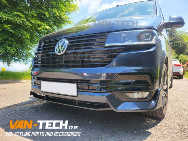 VW T6.1 Styling pack Badged Grille, Lower Bumper Inserts and V-Line