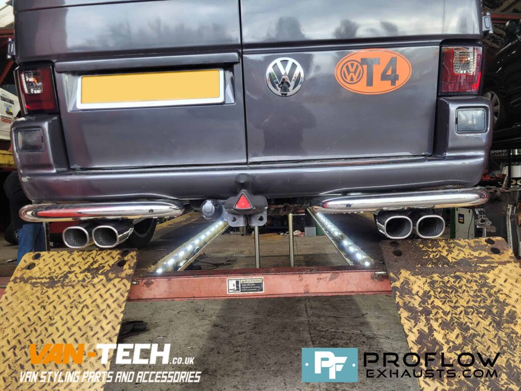 VW Transporter T4 Stainless Steel Exhaust Full System Dual Exit