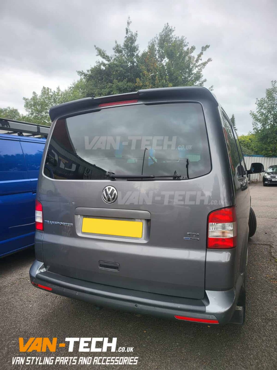 VW Transporter T5 T5.1 T6 T6.1 Rear Spoilers available at Van-Tech