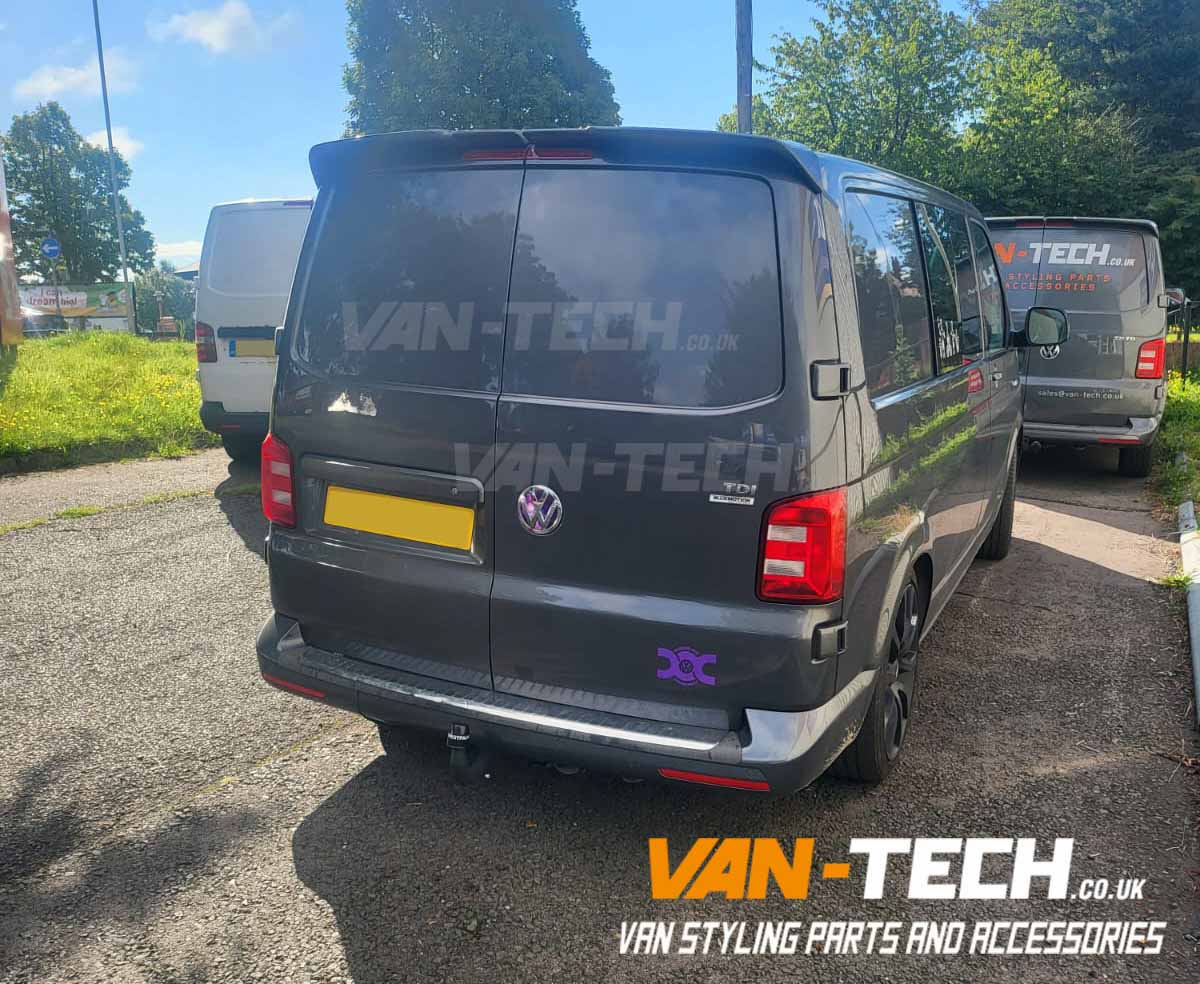 VW Transporter T5 T5.1 T6 Rear Barn Door Spoiler available at Van-Tech ...
