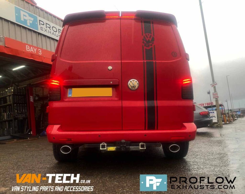 VW Transporter Custom Stainless Steel Dual Exit Exhaust available