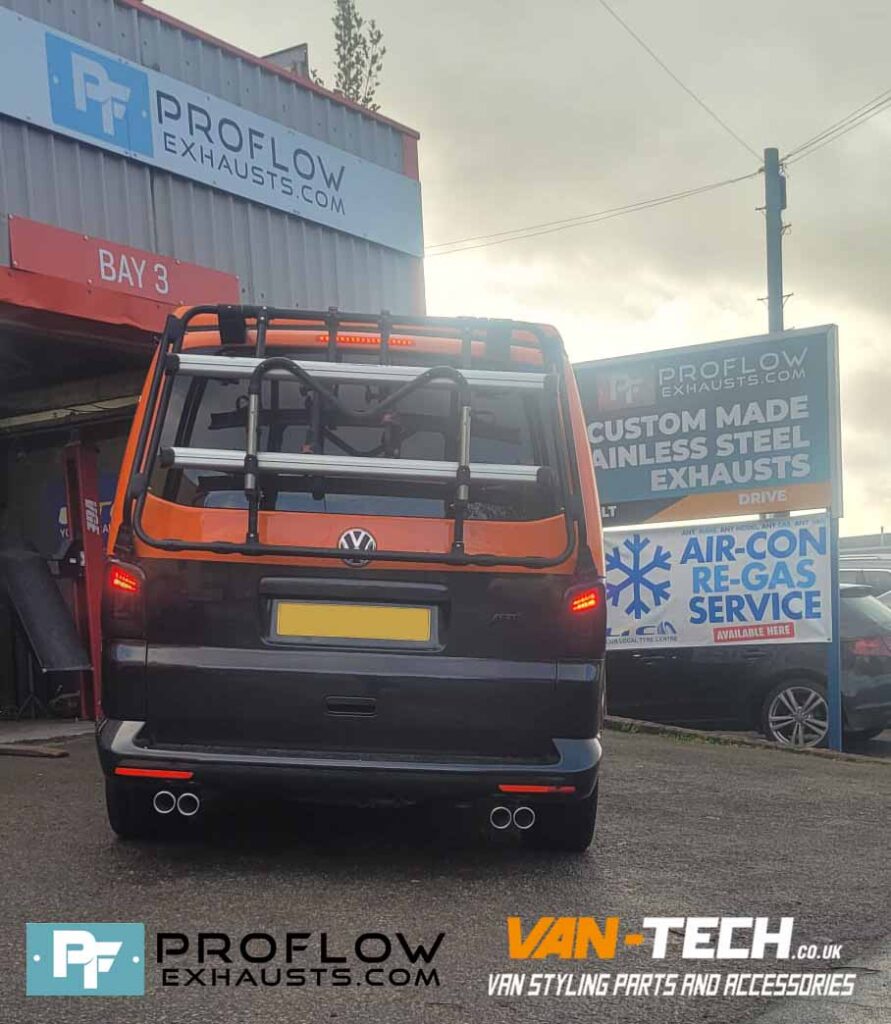 VW Transporter T5.1 Exhaust Dual Exit Custom built | Van-Tech