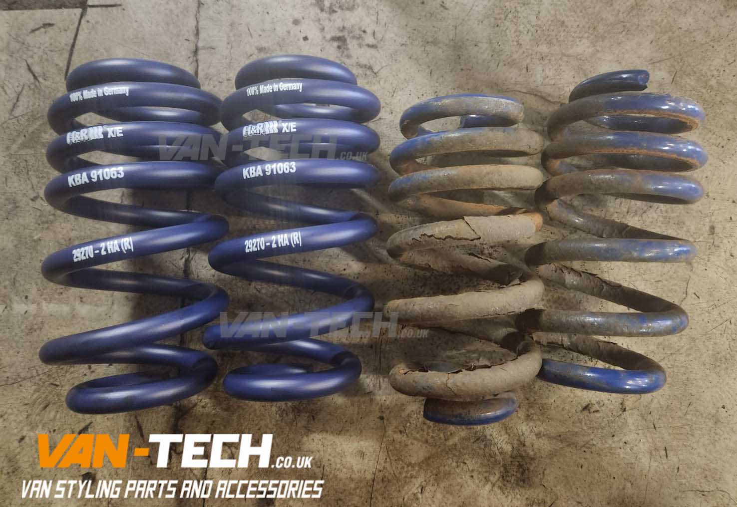 VW Transporter T6.1 H&R Lowering Springs supplied and fitted by Van ...