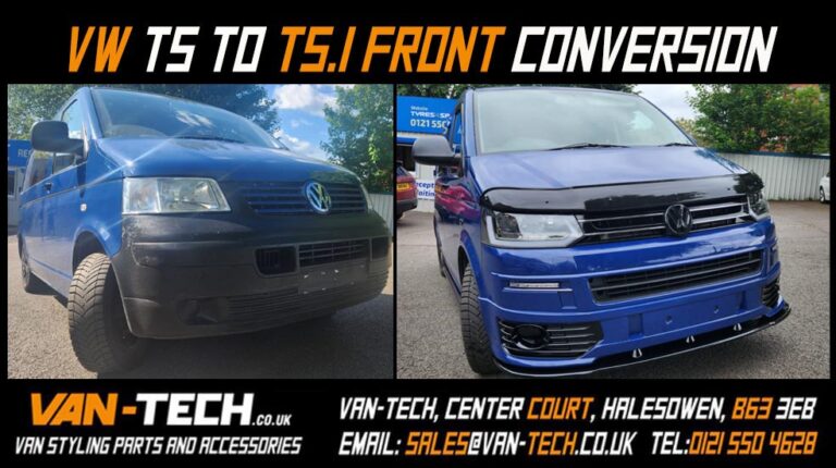 VW Transporter Front End Conversion, Side Bars, Privacy Glass,