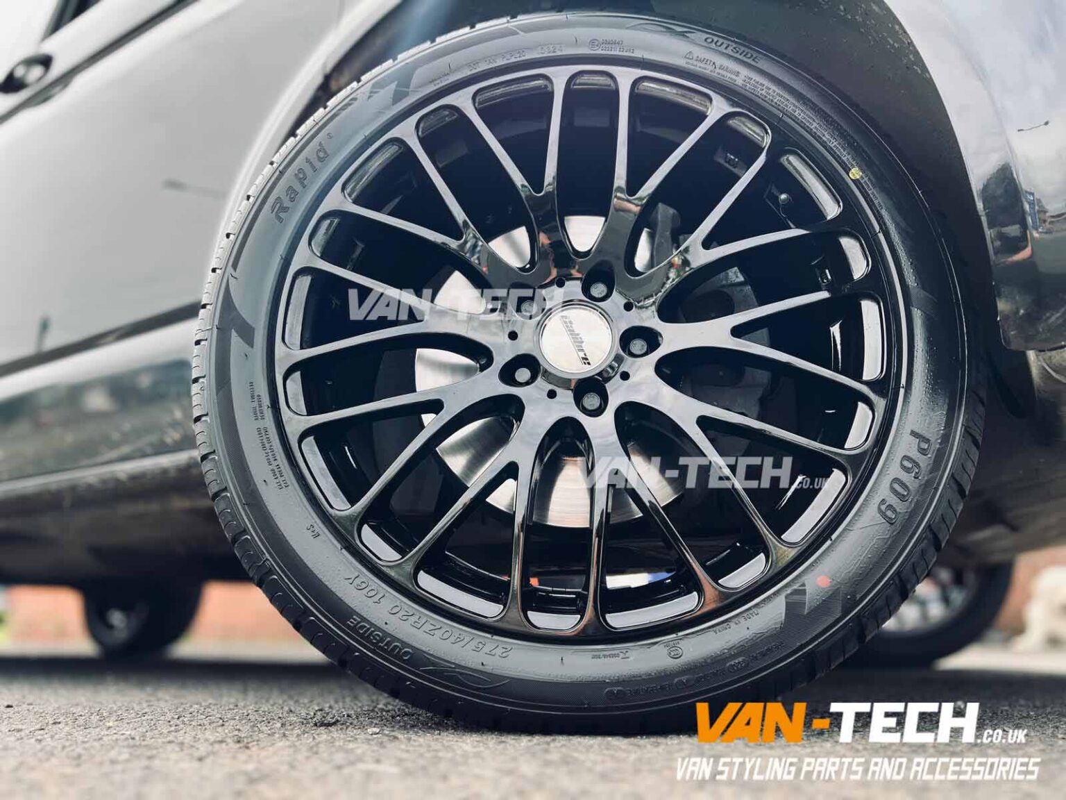 VW T5 T5.1 Calibre Altus Alloy Wheels 20″ Gloss Black