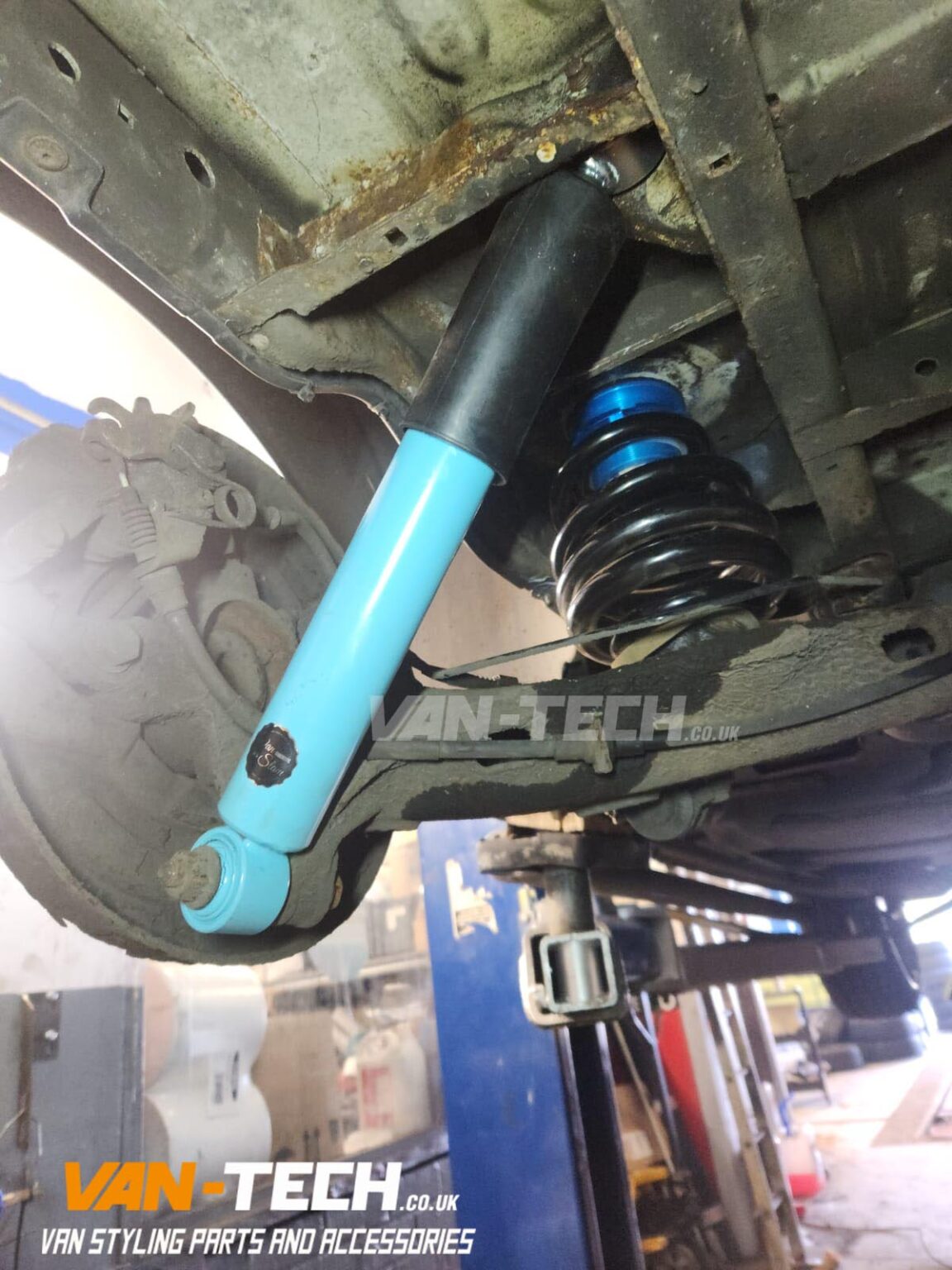 VW T5.1 Van Slam Coilover Lowering kit + Tracking, Light Bar Headlights