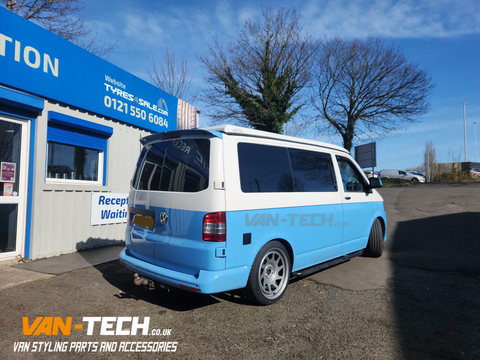 VW T5.1 Van Slam Coilover Lowering kit + Tracking, Light Bar Headlights ...