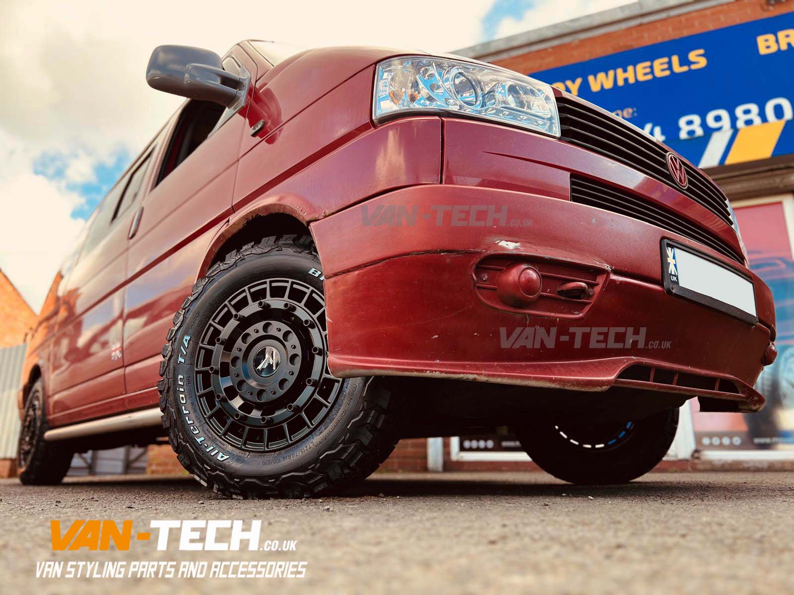 VW Transporter T4 Chunk JBW Alloy Wheels 16″ Satin Black and a set of ...
