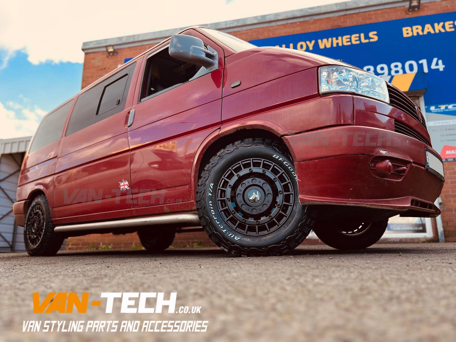 VW Transporter T4 Chunk JBW Alloy Wheels 16″ Satin Black and a set of ...
