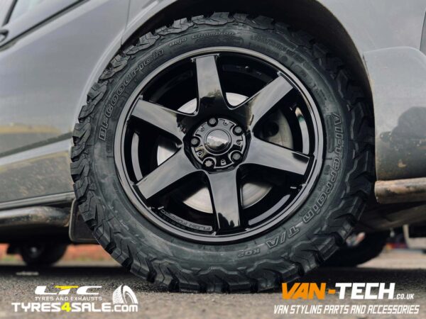 VW Transporter T6.1 Calibre X-Load Alloy Wheels 18″ Gloss black