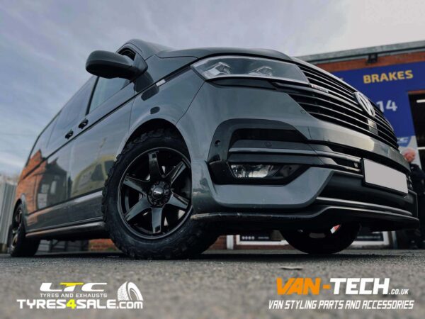 VW Transporter T6.1 Calibre X-Load Alloy Wheels 18″ Gloss black