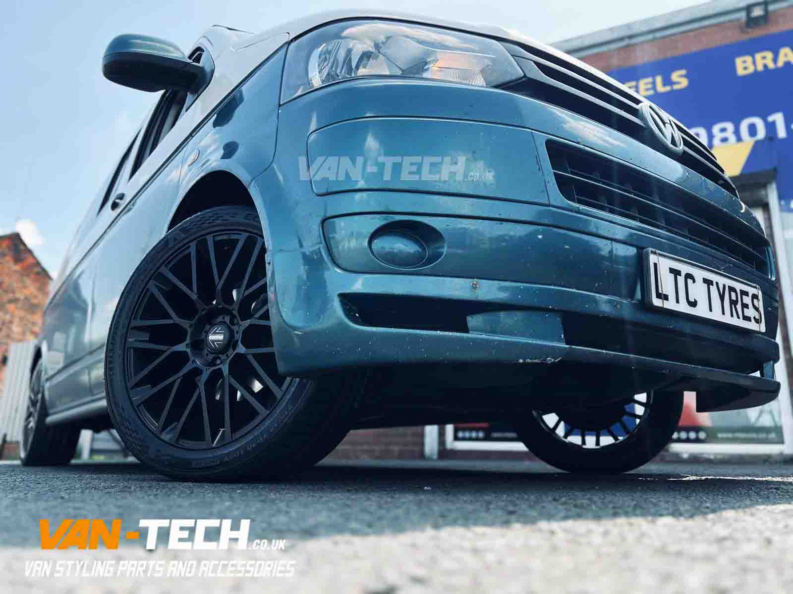 Momo Revenge Matte Black Alloy Wheels 20″ and Tyres for VW Transporter ...