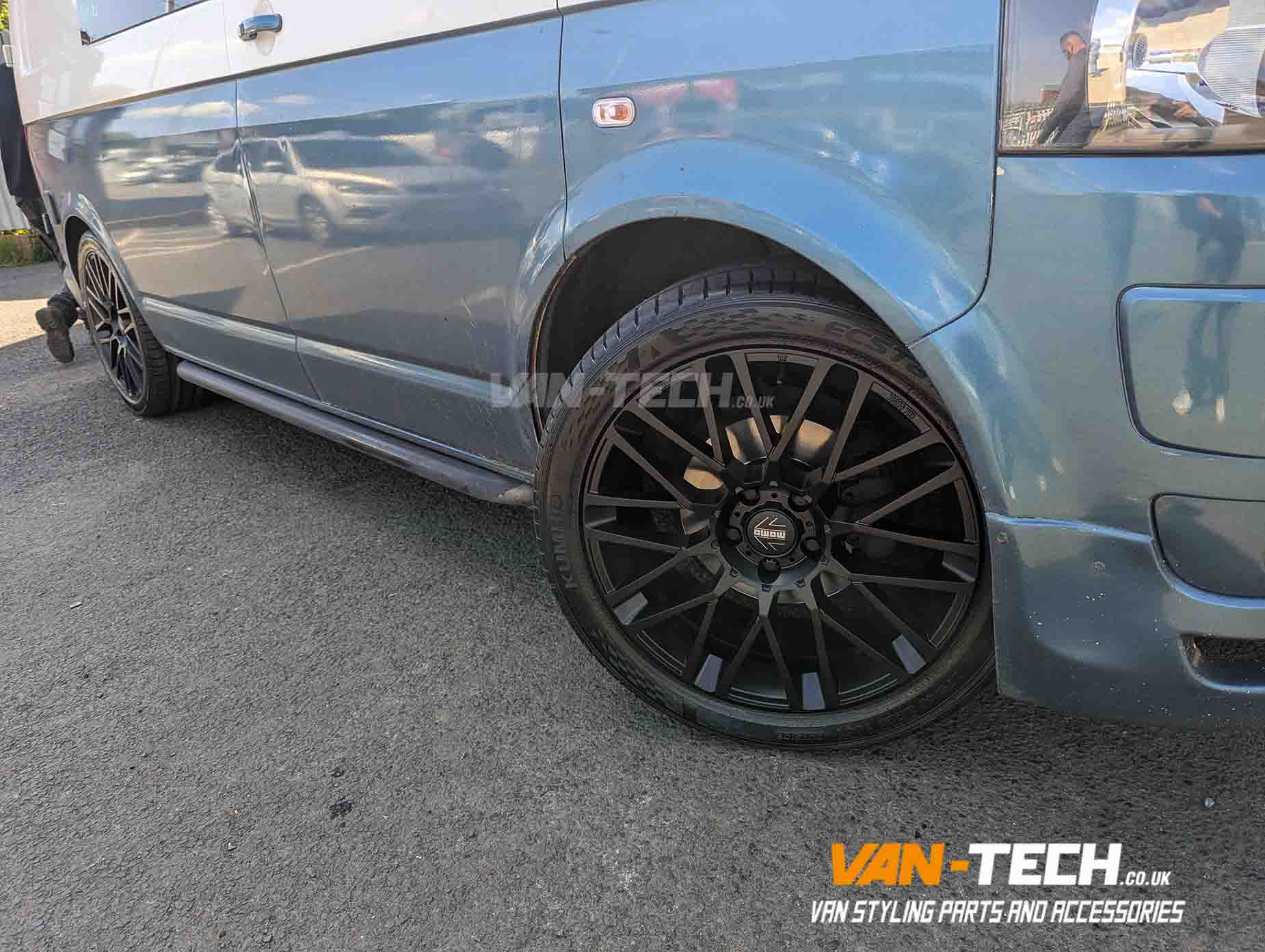 Momo Revenge Matte Black Alloy Wheels 20″ and Tyres for VW Transporter ...